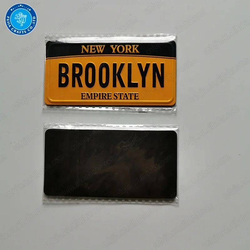 Custom 3D Embossed Metal Fridge Magnets - New York Souvenirs