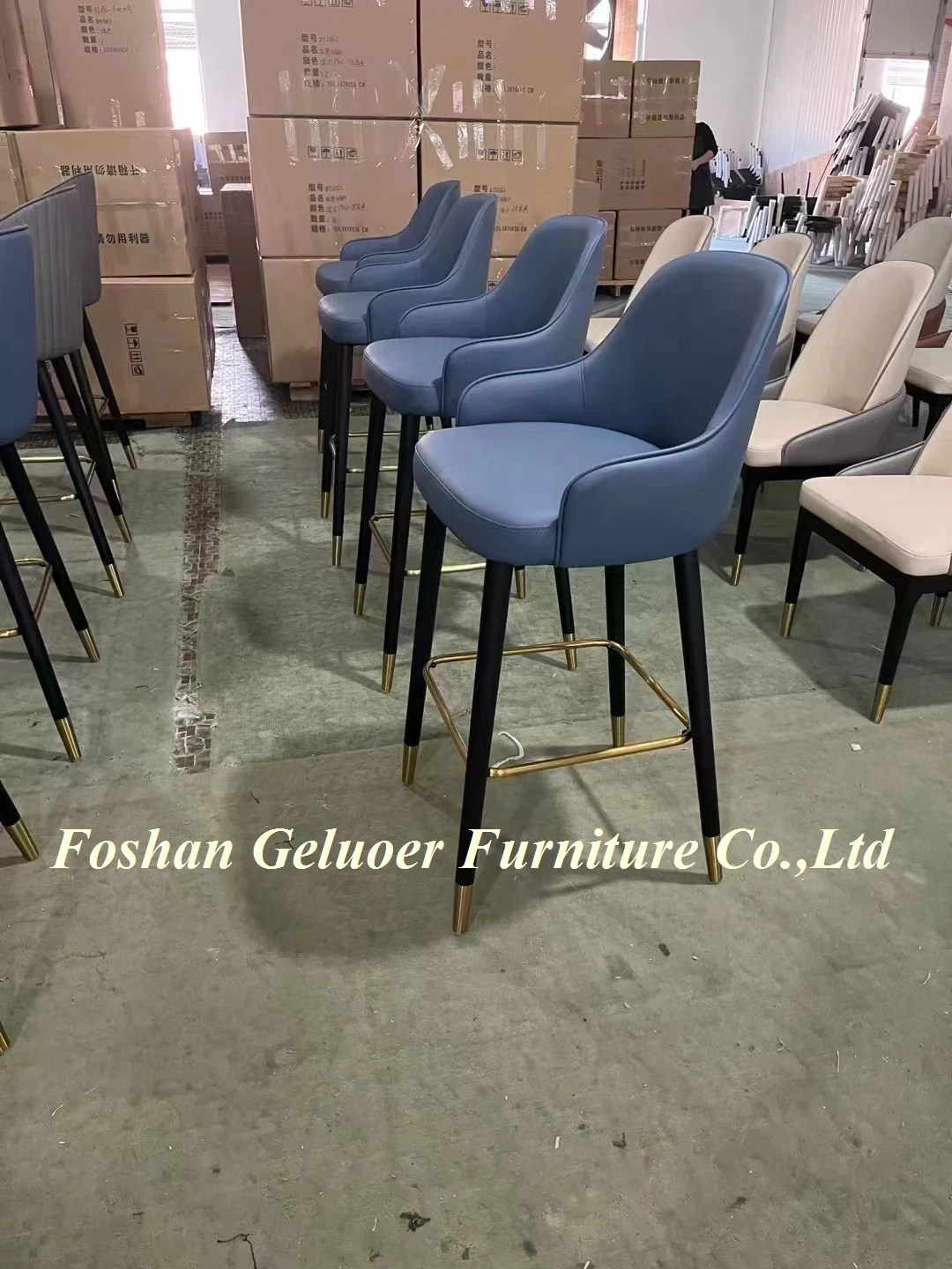 Modern Design Pvc Upholstered Commercial Bar Stools For Bars And ...