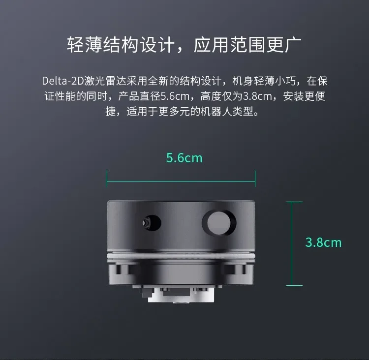 3irobotix Delta-2d Mini Lidar Module for SLAM Navigation