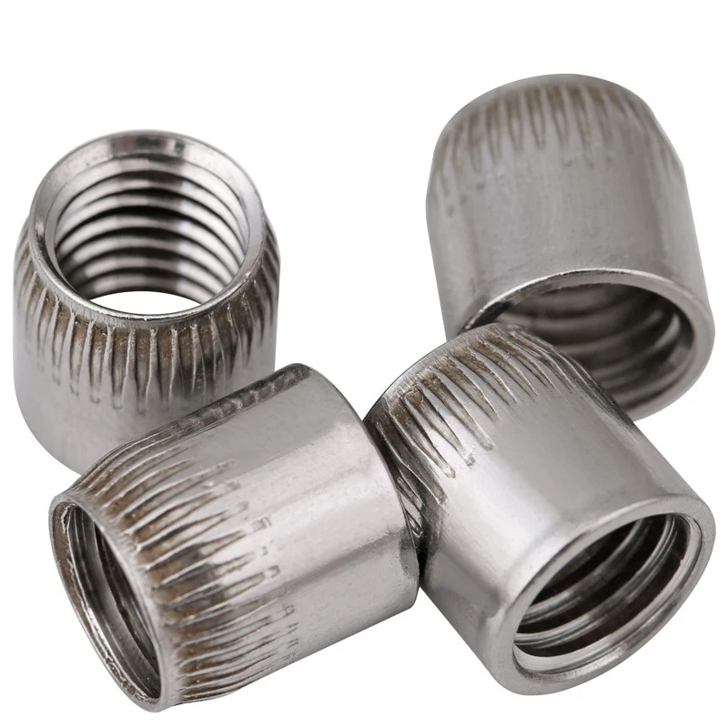 304 Stainless Steel Conical Nuts Fasteners Cone Nuts Knurled Implosion ...