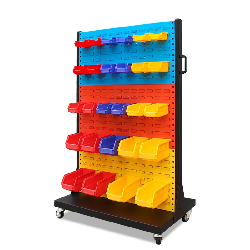 Large Retail Metal Customize Shop Racking Display Double Sides Pegboard ...