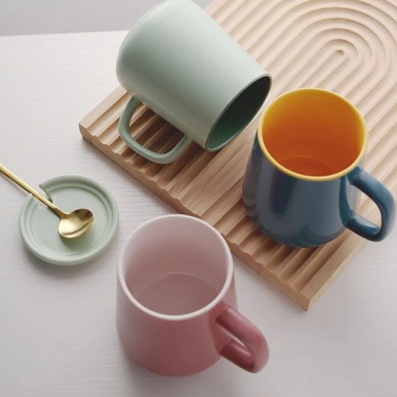 Creative Ceramic Mug Coffee Large-capacity Breakfast Milk Drinks Cup ...