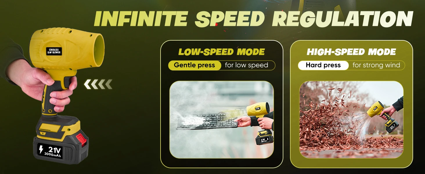 21V Rechargeable Mini Cordless Leaf Blower for Garden & Small Spaces, OEM