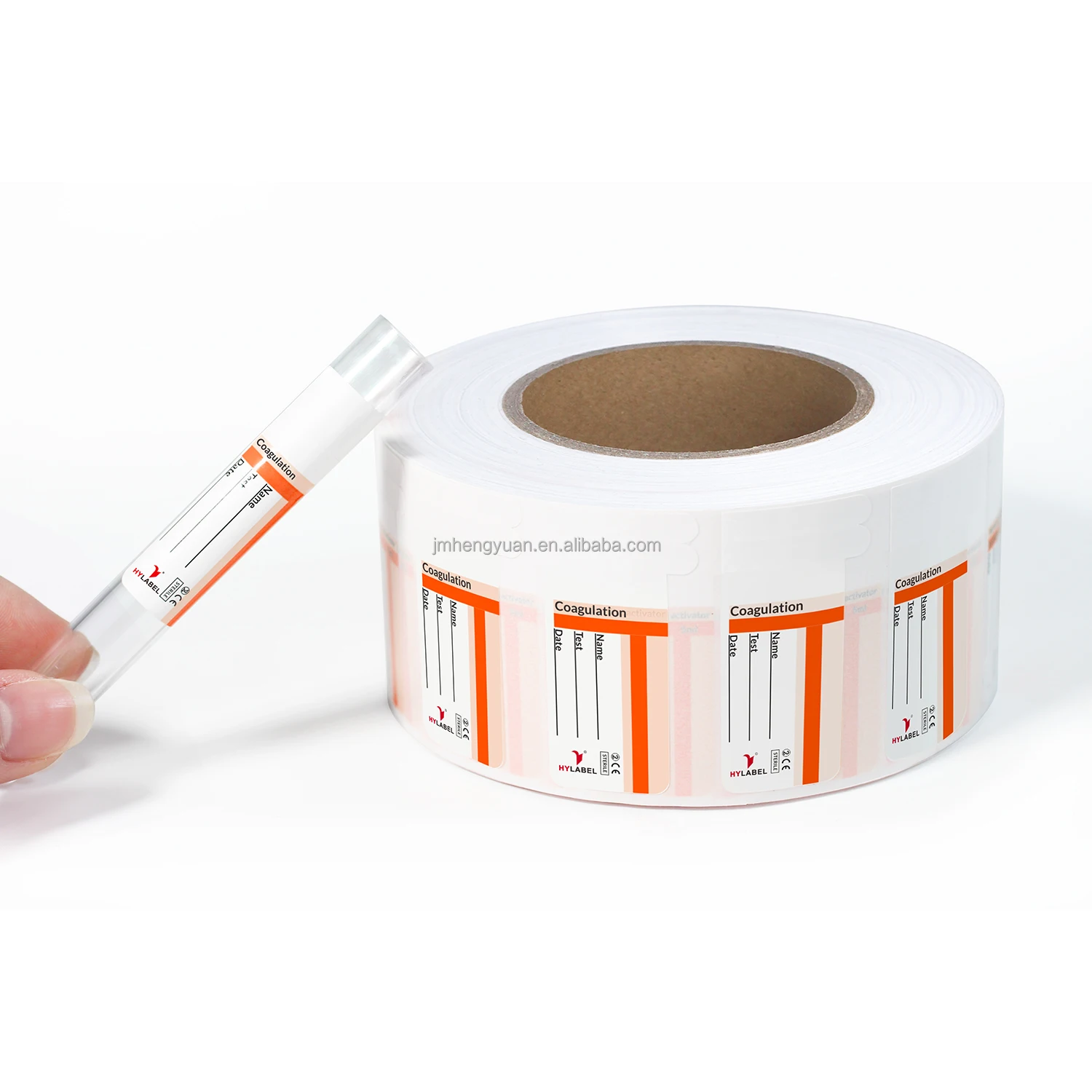 Waterproof Blood Collection Tude Label Packaging Adhesive Sticker Matt ...