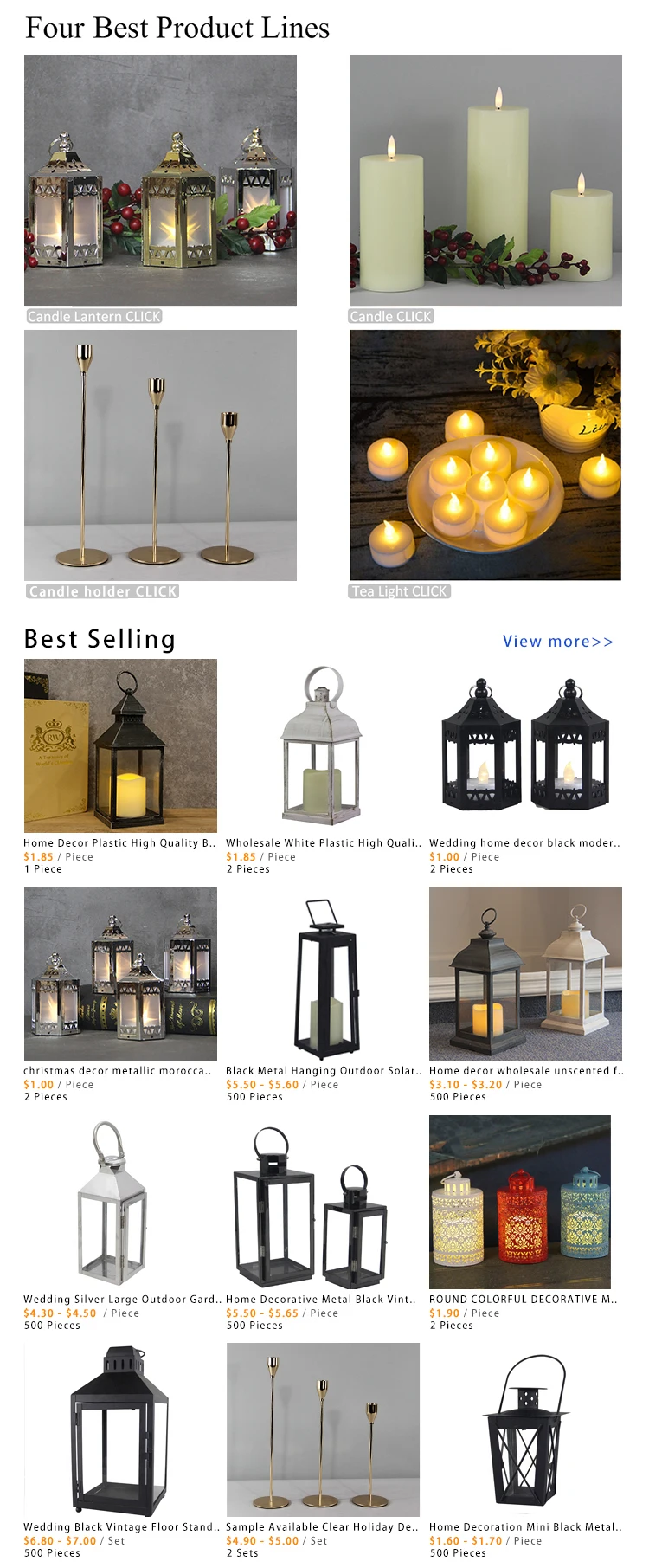 Vintage Plastic Candle Holder - Battery Operated Lantern