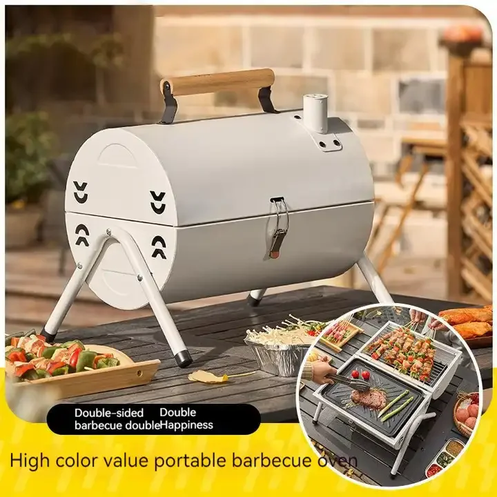 Outdoor Portable Carbon Barbecue Stove Foldable Mini BBQ Grill Portable ...