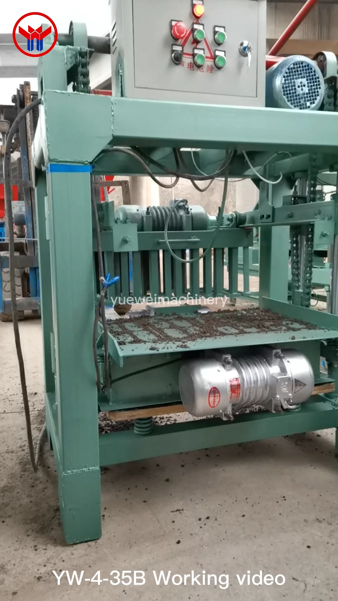 4-35b Block Machine Install Maquina Bloquera Cemento Concrete Block ...