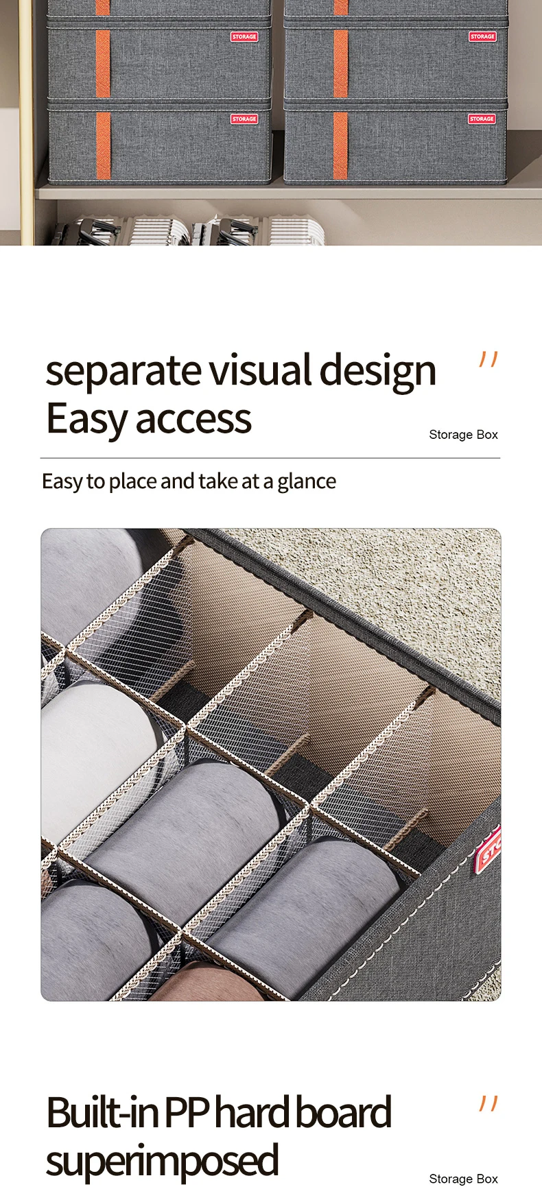 Efficient Wardrobe Organization with Han Feizi Storage Bins