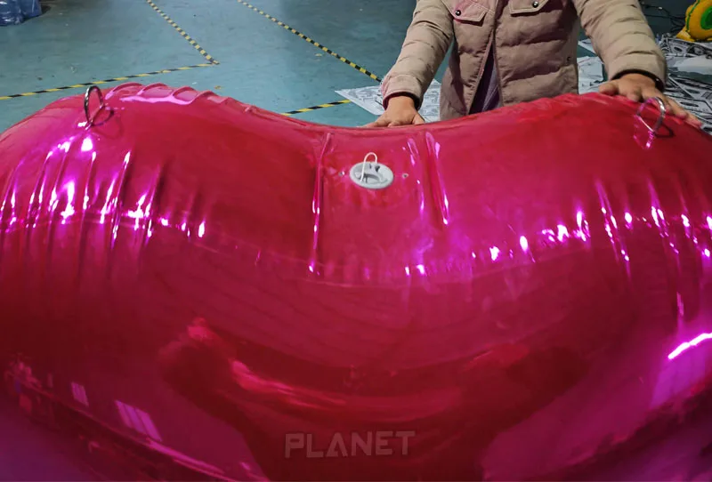 Double Layer Reflective Pvc Large Decorative Mirror Heart Balloon Giant ...
