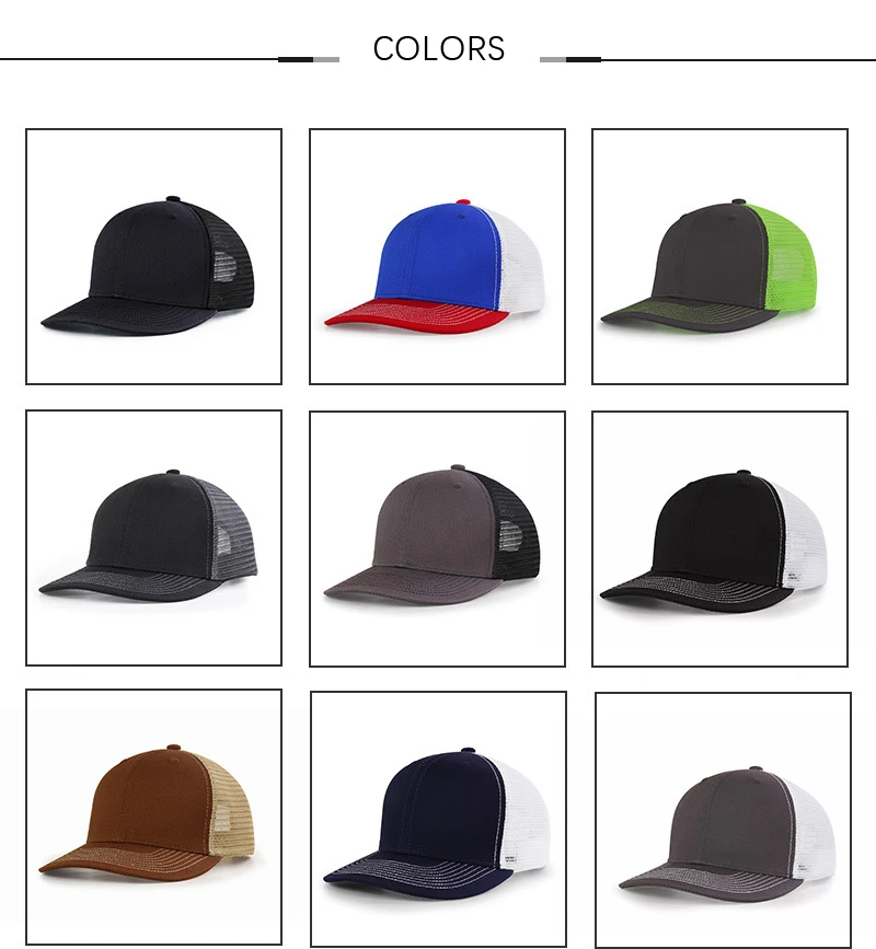 100% Cotton Flat Brim Snapback Hat Plain Grey Mesh Fabric for Sports ...