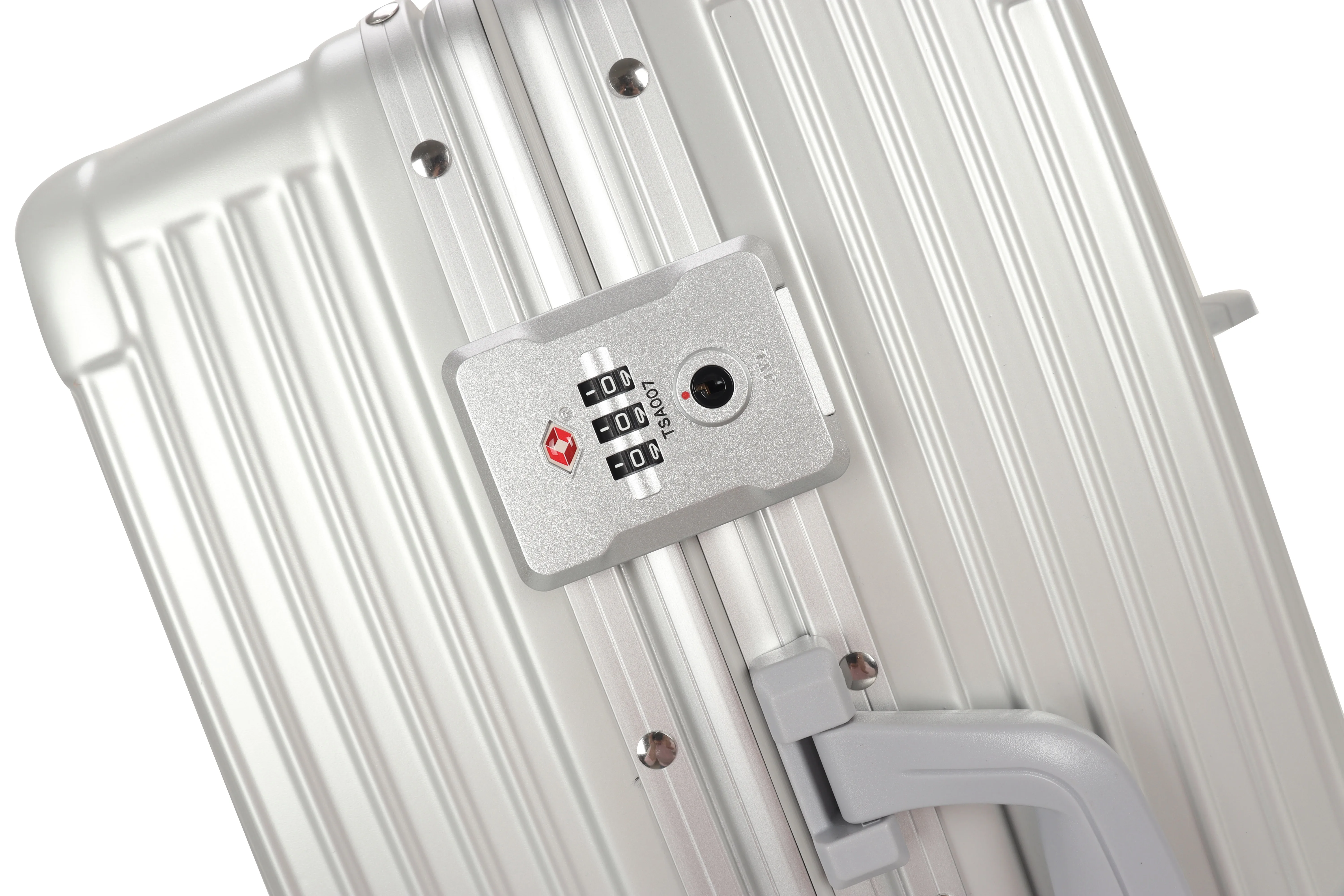 Pure Pc Multifunctional Front Open Aluminum Frame Luggage With Cup ...