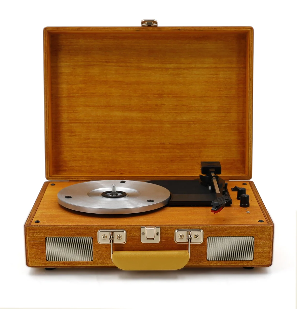 Portable Suitcase Vinyl Record Player With Integrated Speakers And ...