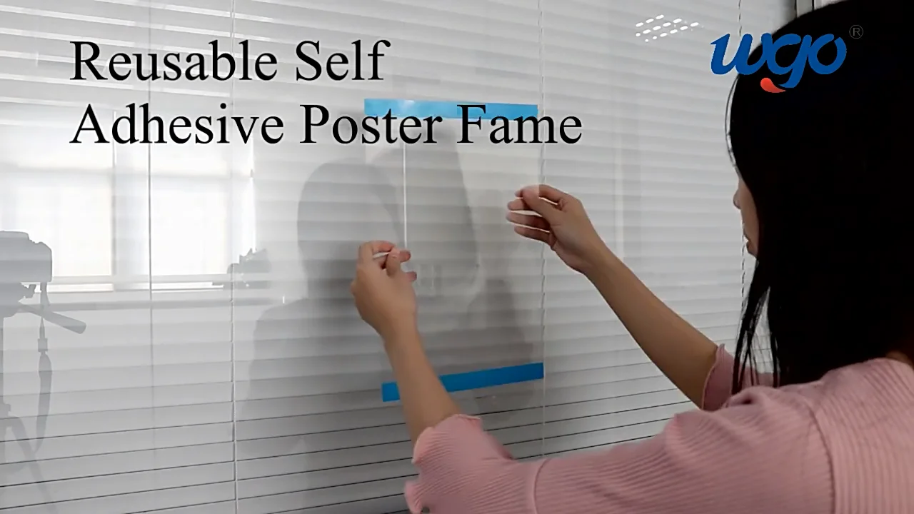 Multipurpose No Residue Adhesive Plastic Sign Holder Poster Pocket ...