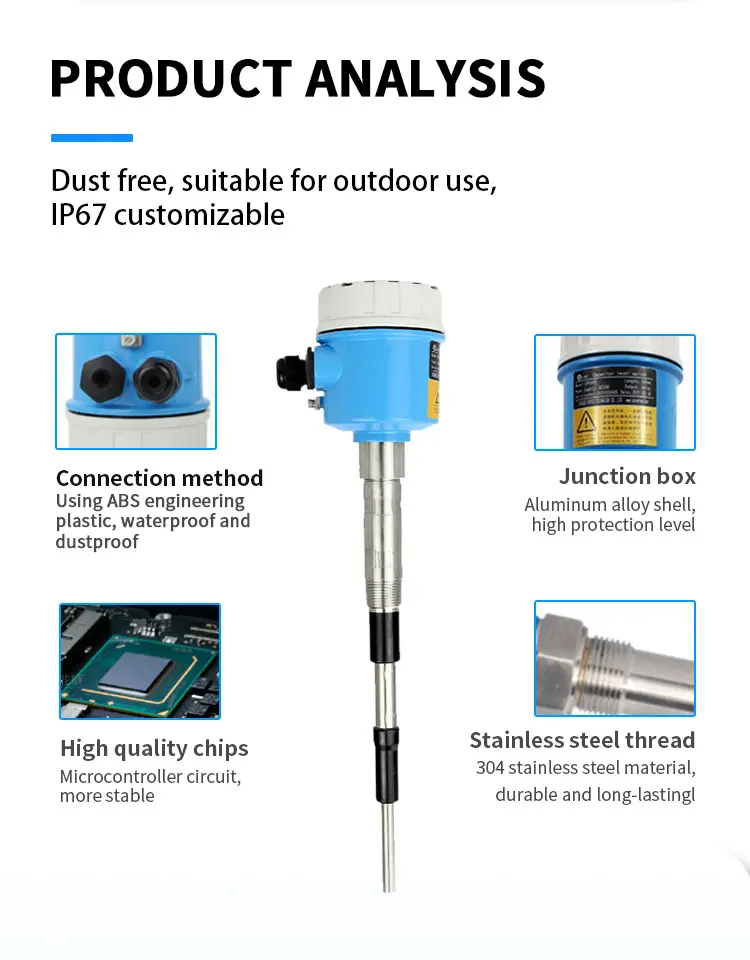 Rf Capacitance Level Switch For Measure Liquid Acid Wheat Rice Sand ...