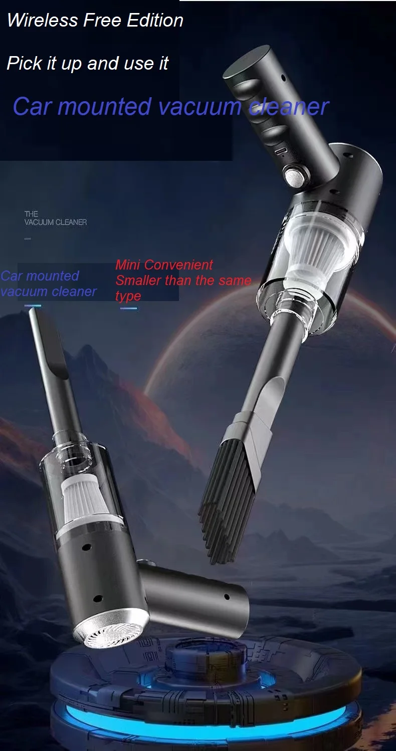 Mini USB Rechargeable Handheld Vacuum Cleaner - 1200mah