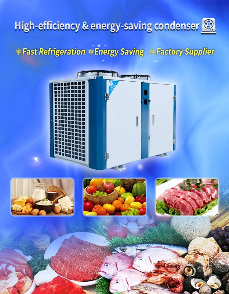 Air Cooled Condenser Cold Room Evaporator Unit Cooler Low Noise Unit ...