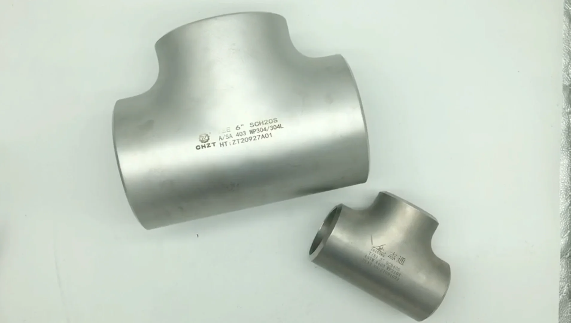 Pipe Fittings Stainless Steel Tee 304 316 Sch10 Water Supply Fire ...