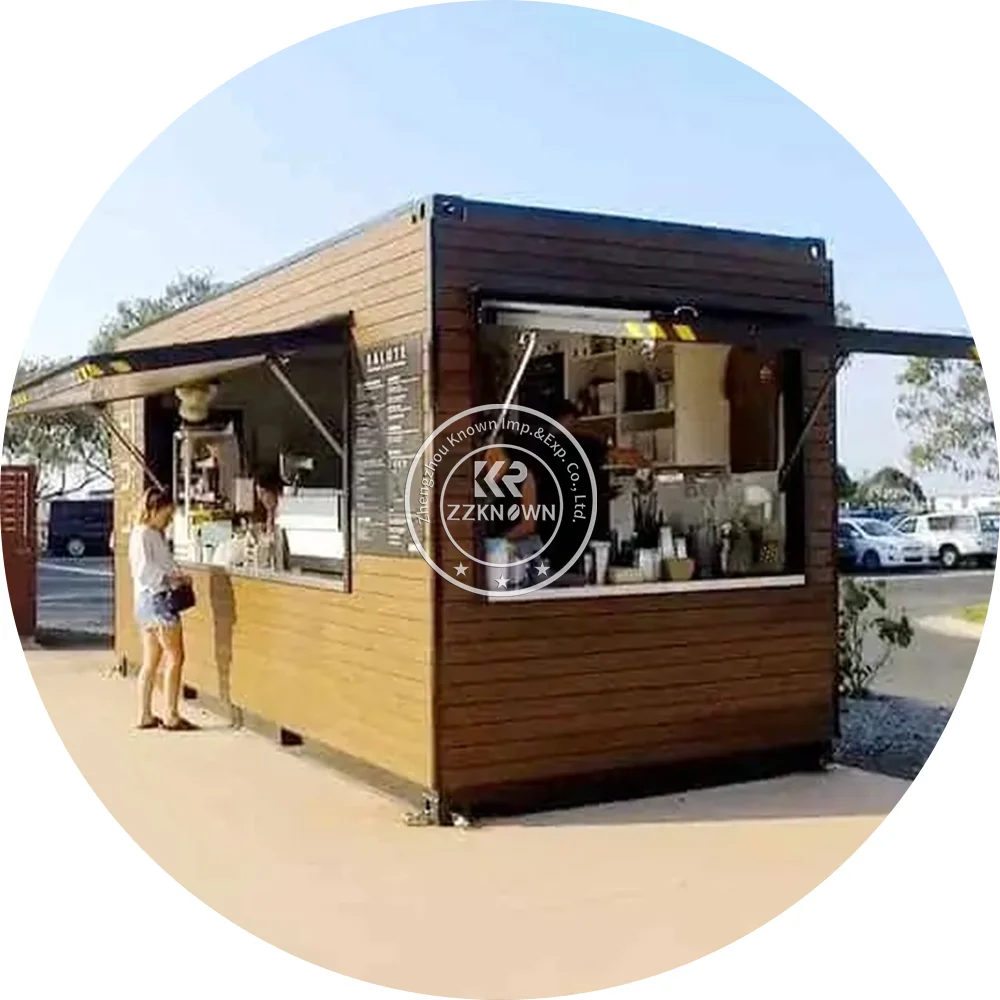 Shipping Container Prefabricated Container Coffee Shop Drive Thru ...