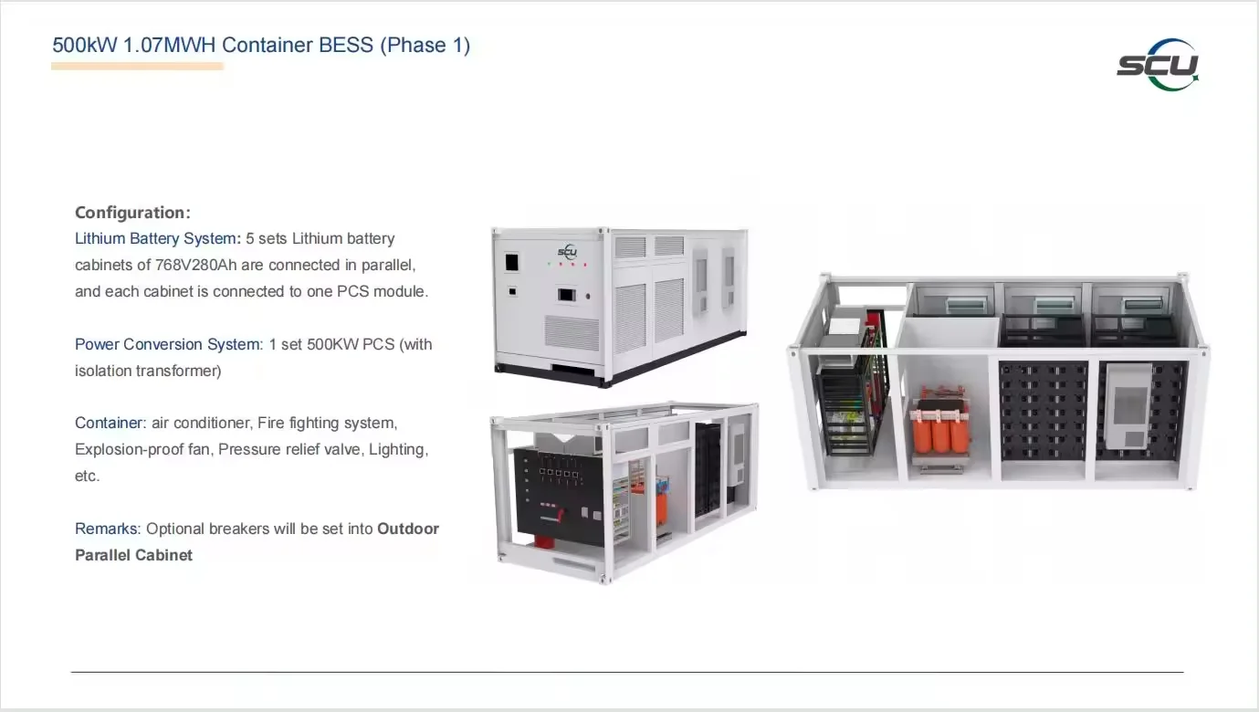ESS Container 500kw Battery Energy Storage System for Industry
