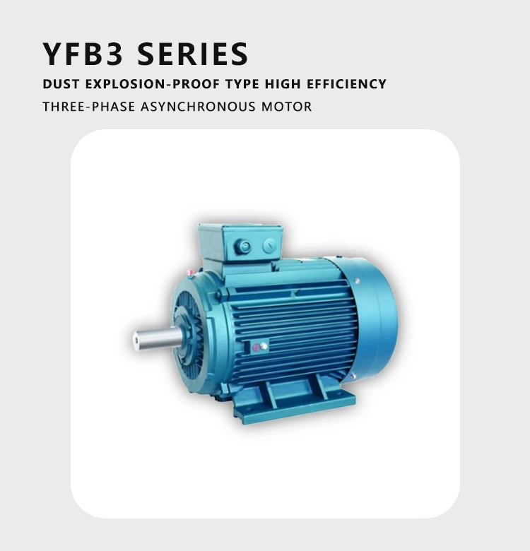 Huali Three-phase Asynchronous Motor Yfb3 Series (ip65) Ie3 Energy Efficiency Dust-proof ...