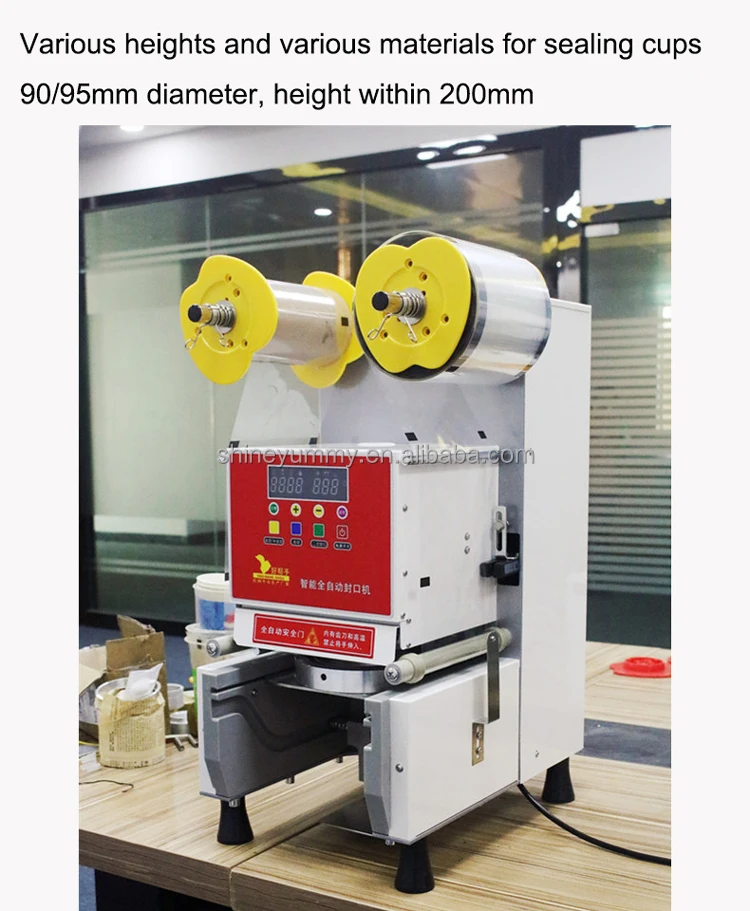 Cup Sealing Machine Automatic Cup Seal Machine Film Commercial Plastic ...