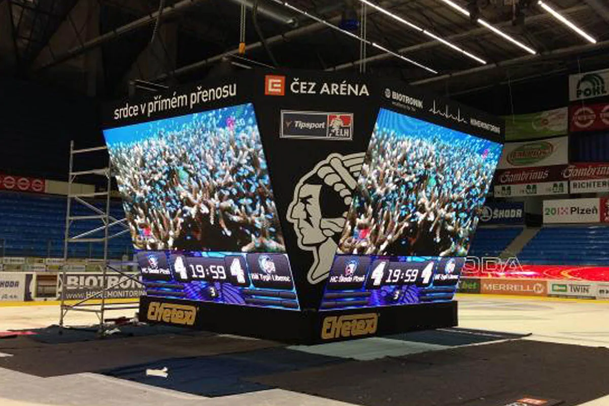 Center-hung Video Ring LED Sports Advertising - 4 Sided Scoreboard