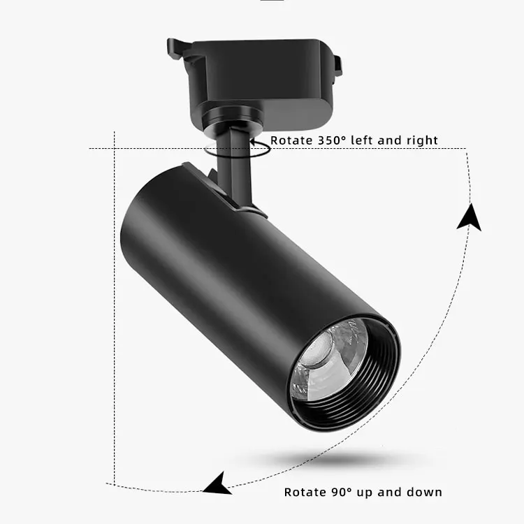 Track Light Black Led Track Spot Light 20w 30w For Clothing Store ...