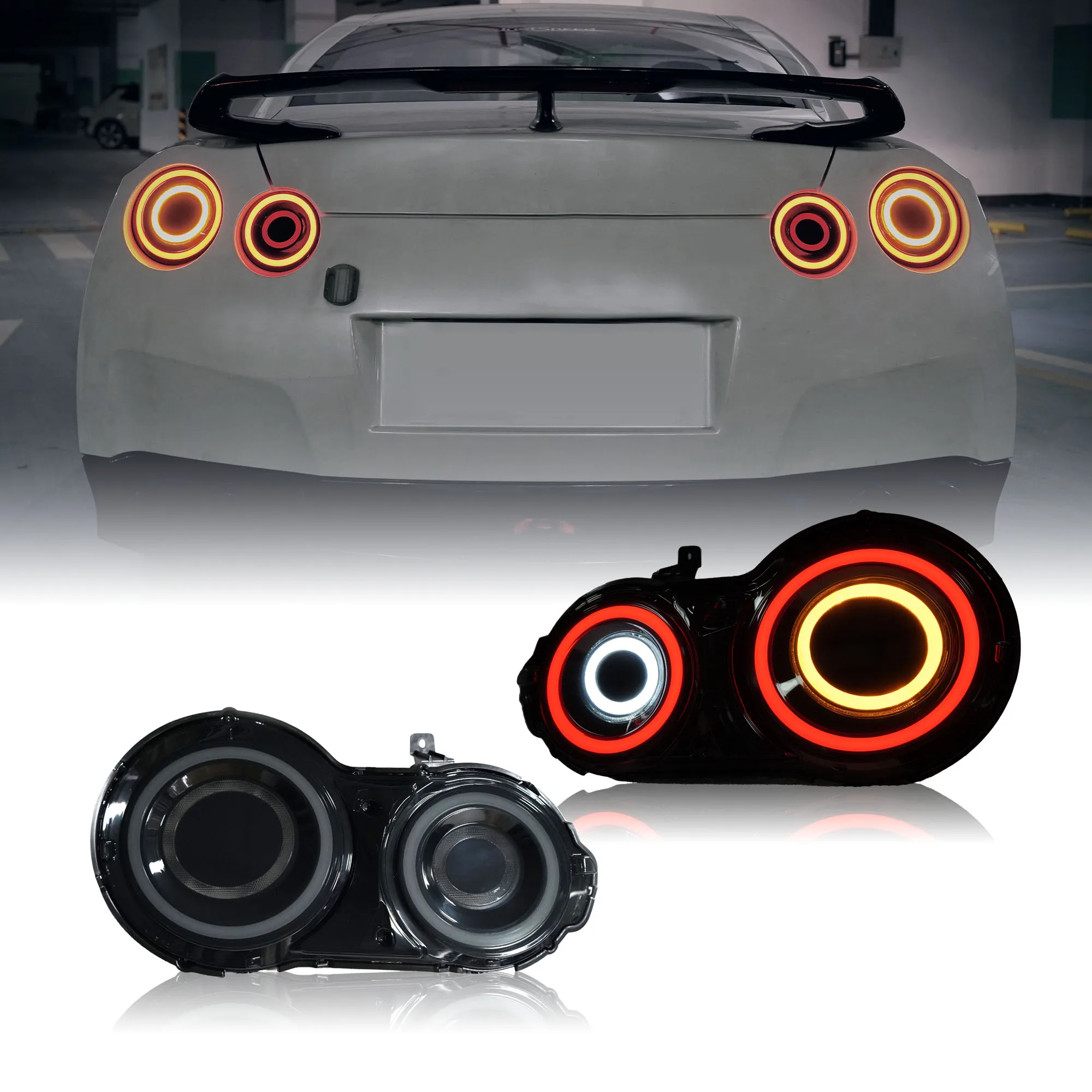 Modified Taillamp For Nissan R35 Gtr Gt-r 2007-2019 Rear Bumper Led ...