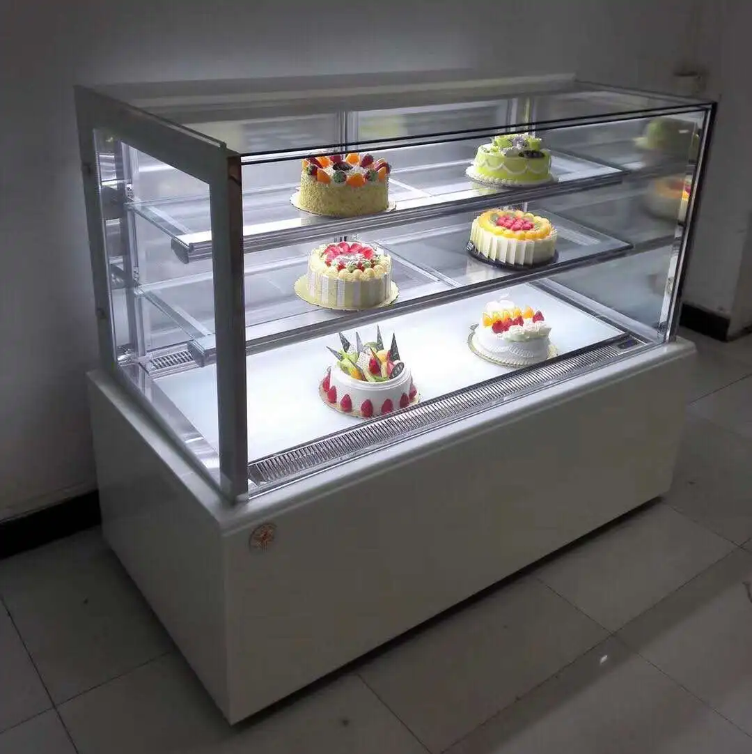 Bakery Cake Refrigerator Display Cabinets Showcase Pink Cakes Cake ...