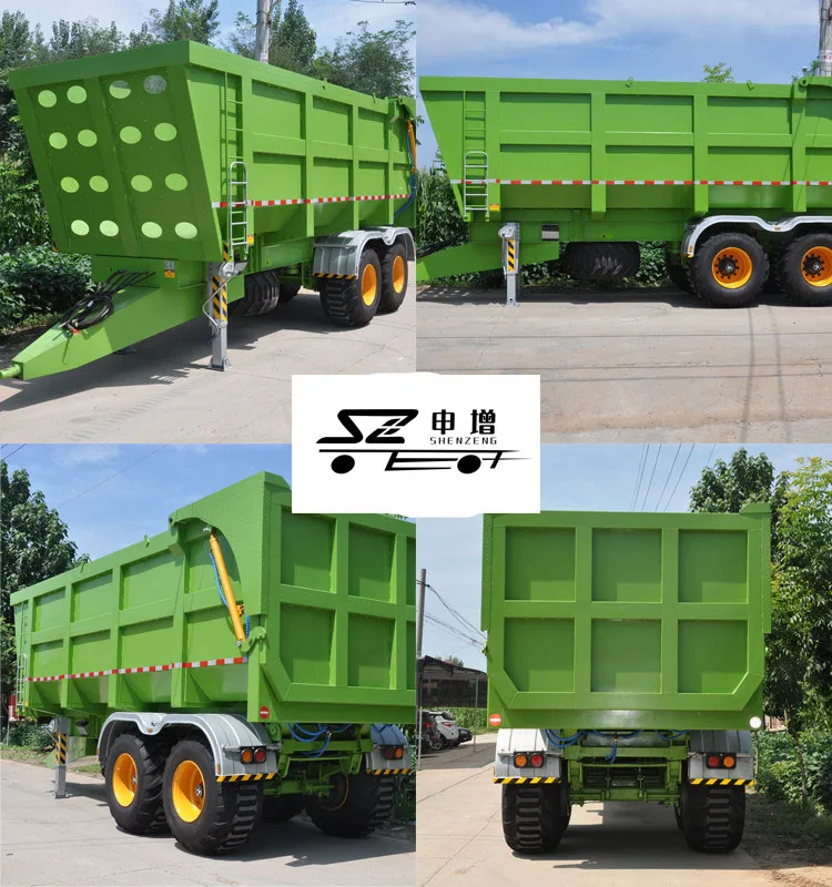 15ton & 18ton Hydraulic Lift Tipping Trailers for Grain Silage