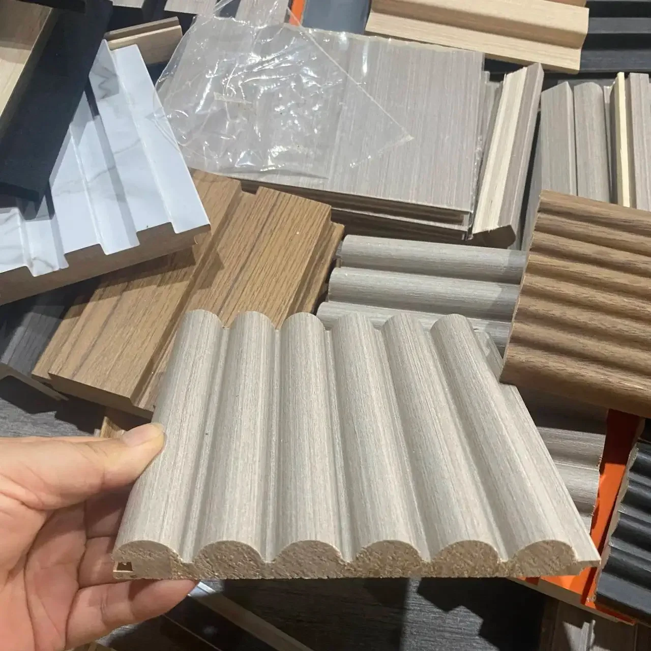 Mdf Pine Solid Wood Fluted Wall Panel Half Round Fluted Panel For ...