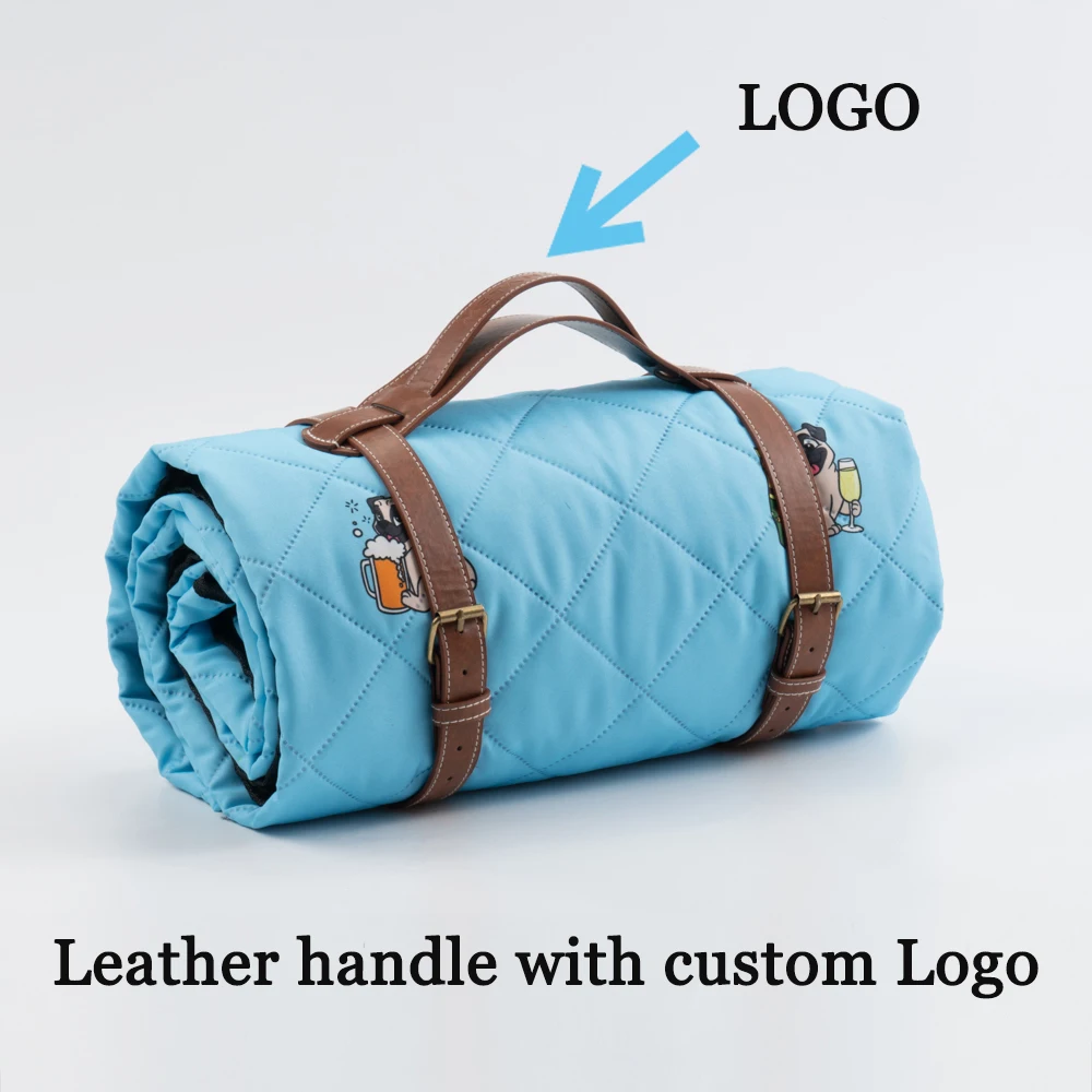 Recycled Print Quilted Folding Canvas Picnic Outdoor Waterproof Walker ...