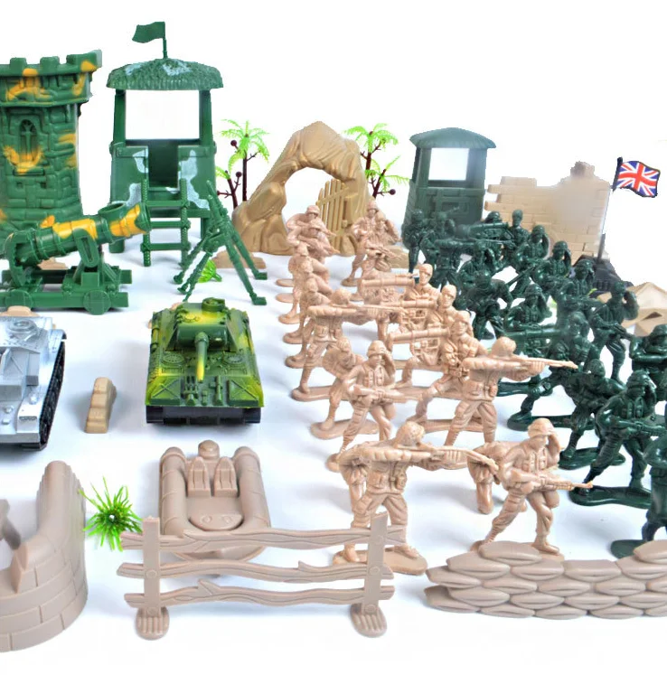 Wholesale Plastic Action Figure Army Play Set Mini Military Toy Soldiers