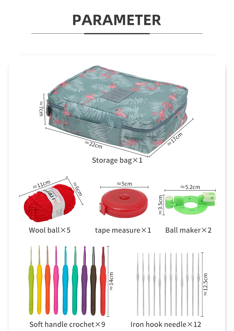 JP Portable Crochet Needle Sets - Starter Kit for Beginners