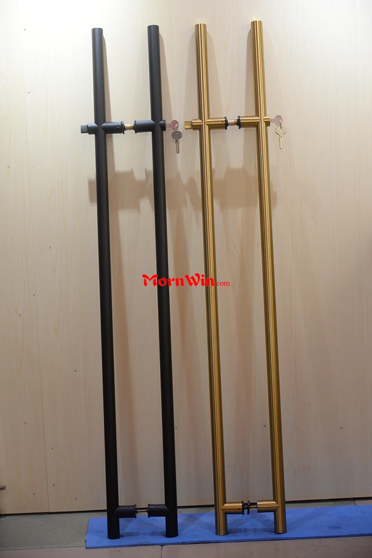 Matte Black Stainless Steel Locking Ladder Pull Handle With Lock And ...