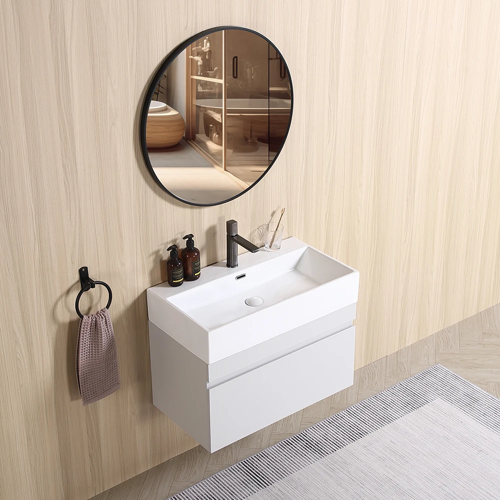 Italian Design Wall Hung Mounted Wooden Bathroom Cabinets Mirror ...