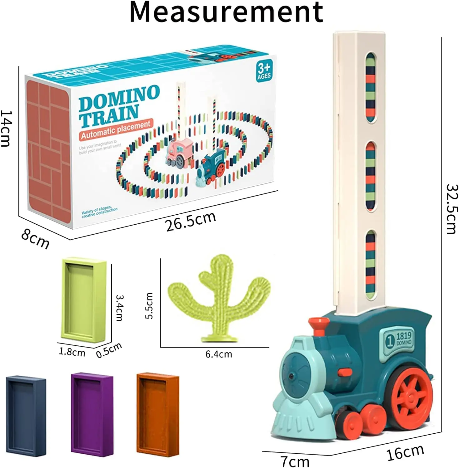 Automatic Domino Train Toy Set 60pcs - Creative Fun