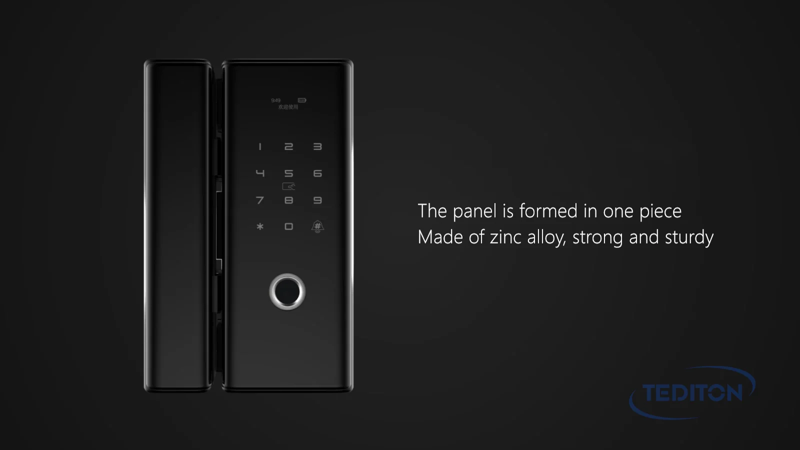 Tuya Smart Glass Door Lock Smart Life Security Intelligent Indoor Wifi ...