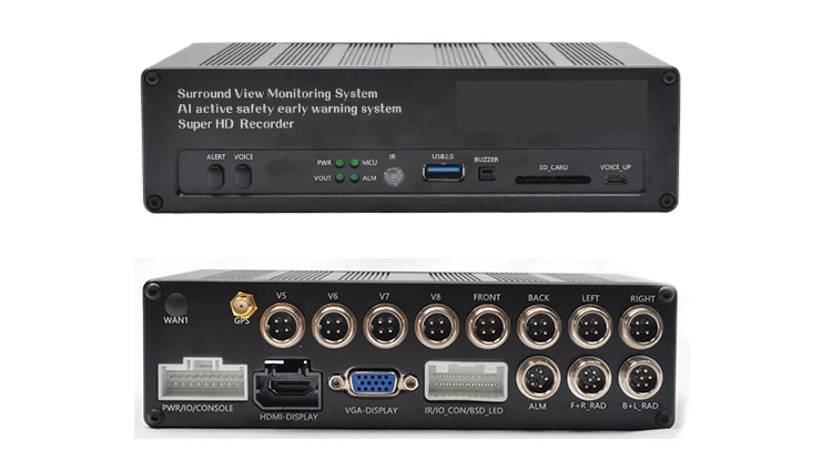 HD 4-6CH 360° AVM Camera System for Truck RV Bus Camper