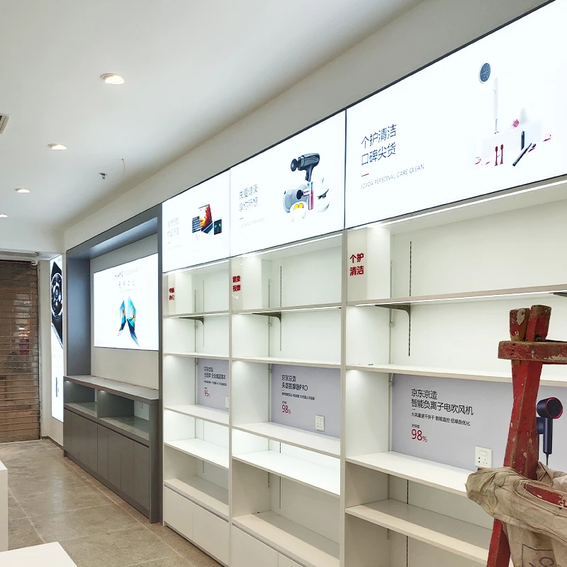 Customized Electronics Computer Shop Interior Design Display Rack For ...