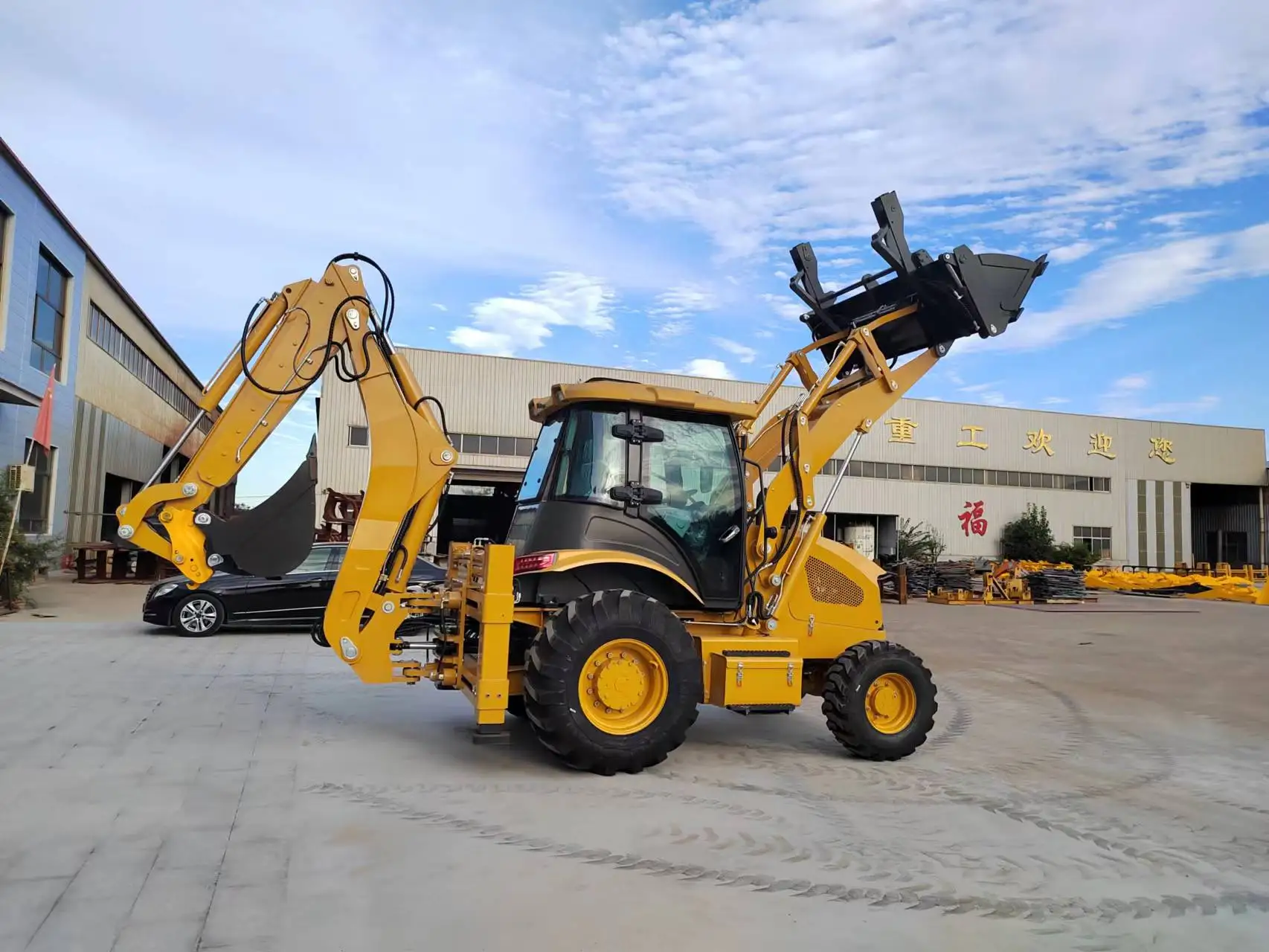 New Design 4x4 Mini Backhoe Loader Tbl388 Small Backhoe Loader For Sale ...
