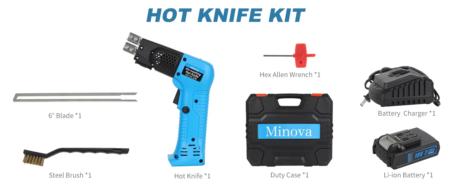 Cordless Foam Cutter Hot Knife - 18V Battery Styrofoam Cutter for ...