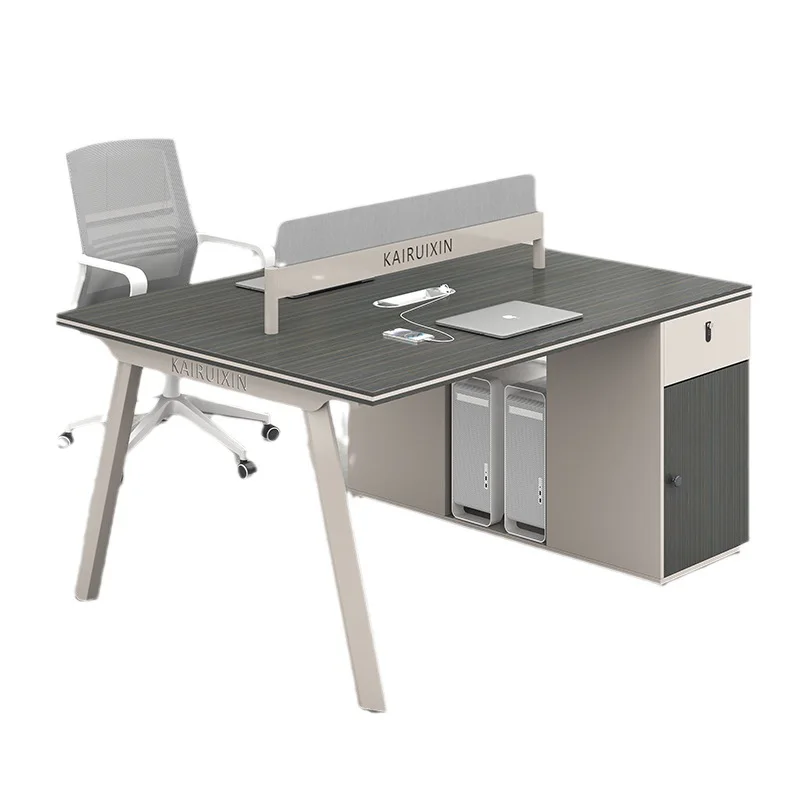 Modern Simple Office Conference Table With Computer Desk And Staff Card ...