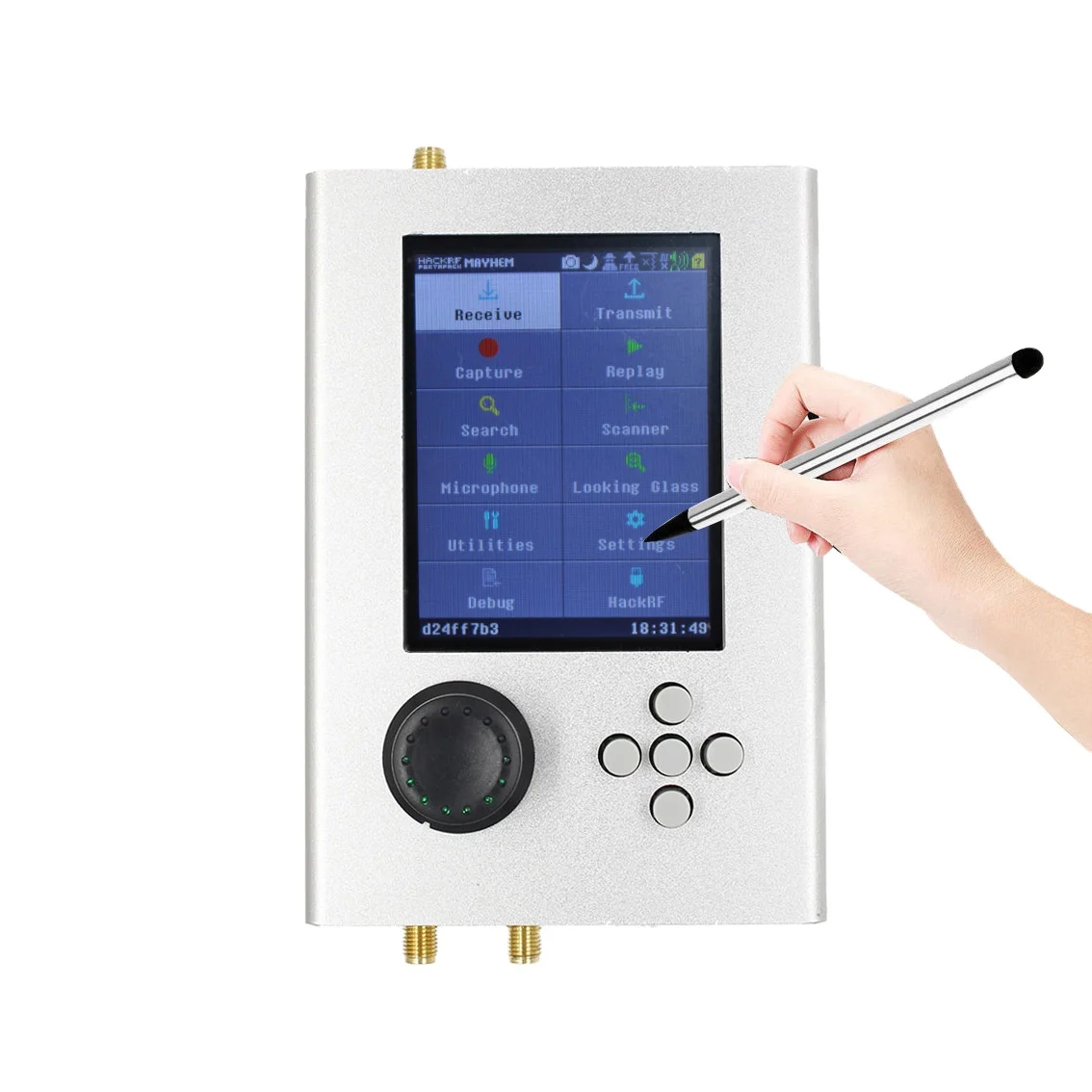 3.2-inch touchscreen Mayhem upgraded to HackRF One V1.7.3+Portapack H2 ...