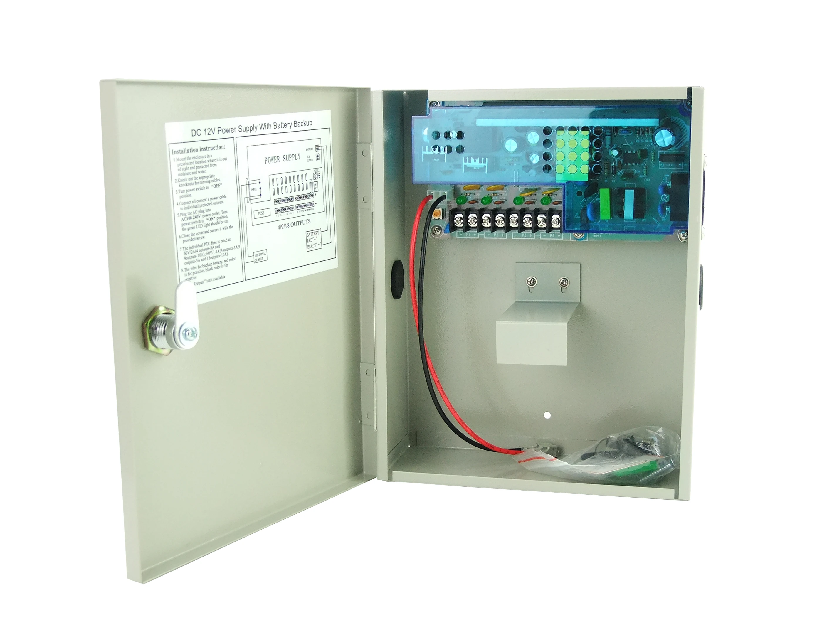 Uninterruptible Backup UPS Power Supply Box 4 Channel 12V 5A for Camera ...