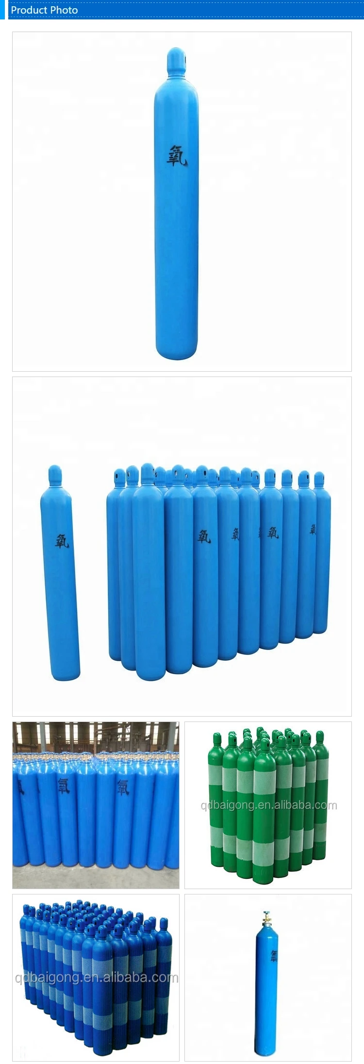 Industrial Oxygen Gas Cylinder Sizes - Buy Industrial Oxygen Cylinder ...