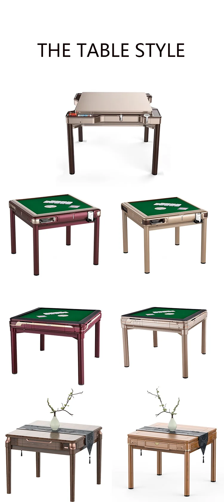 Professional Square Poker Table with Automatic Dealer