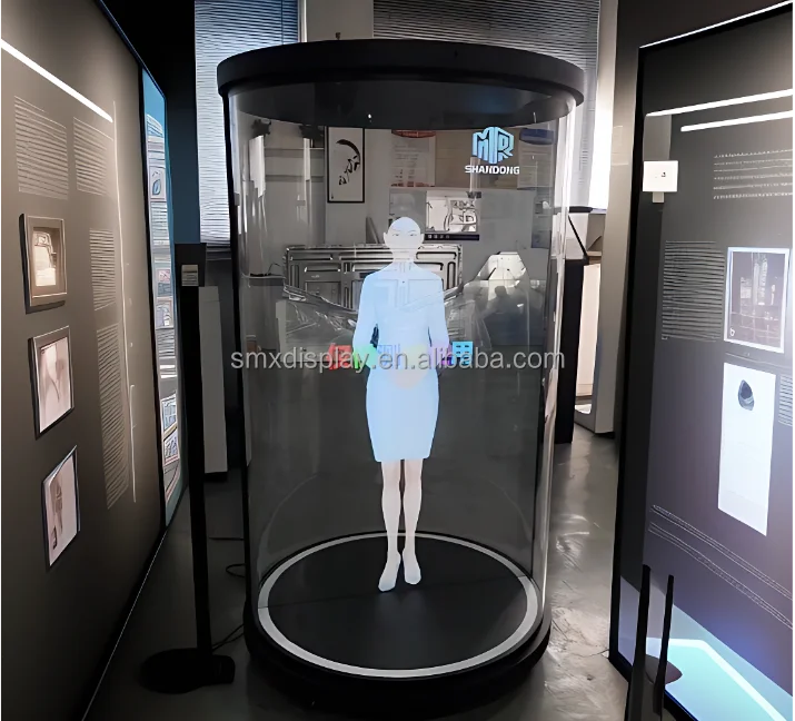 75-Inch 3D Holographic Cabin with AI Virtual Digital Human & Voice ...