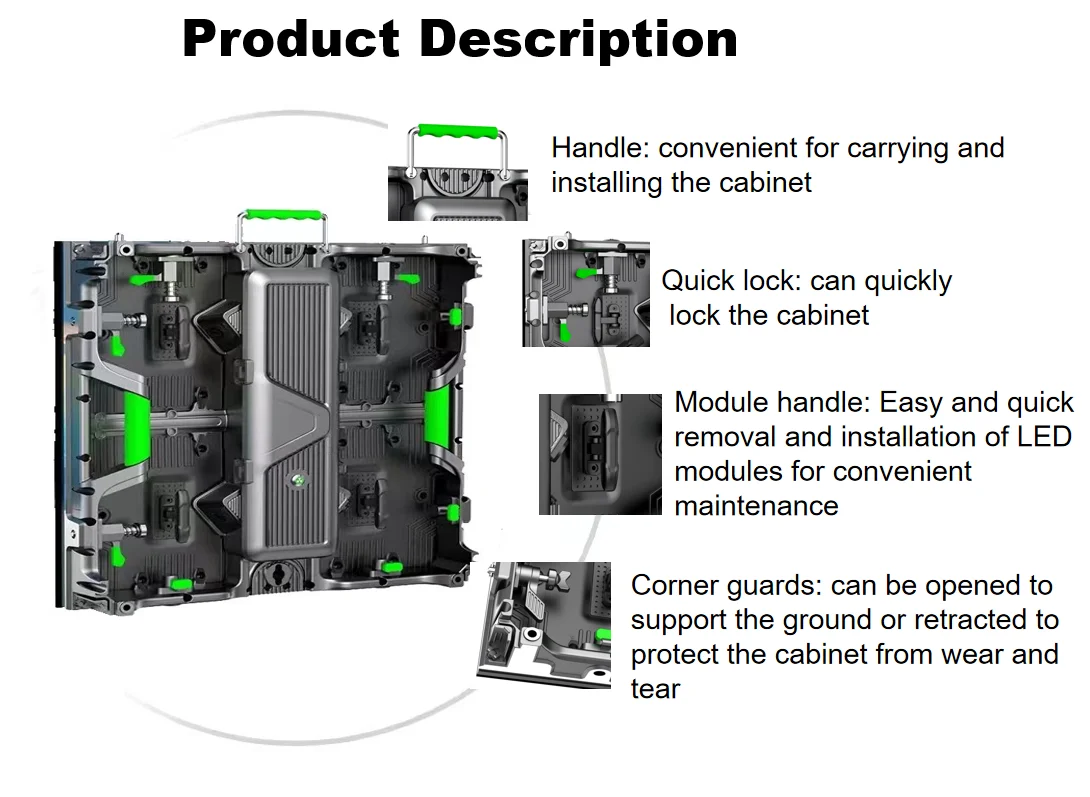 HD Waterproof High Brightness Movable Video Wall Rental LED Screen ...