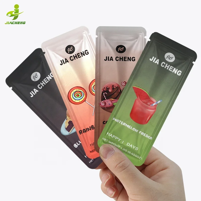Custom Printed Proof Plastic Pack Flat Three Side Seal Sample Packet ...